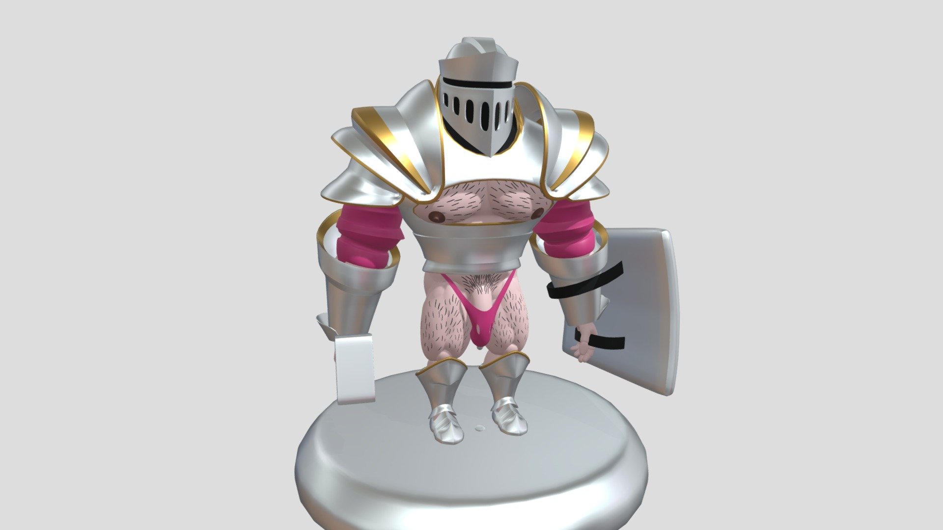Horny knight - Download Free 3D model by Darkkostas25 [9c21a06] - Sketchfab