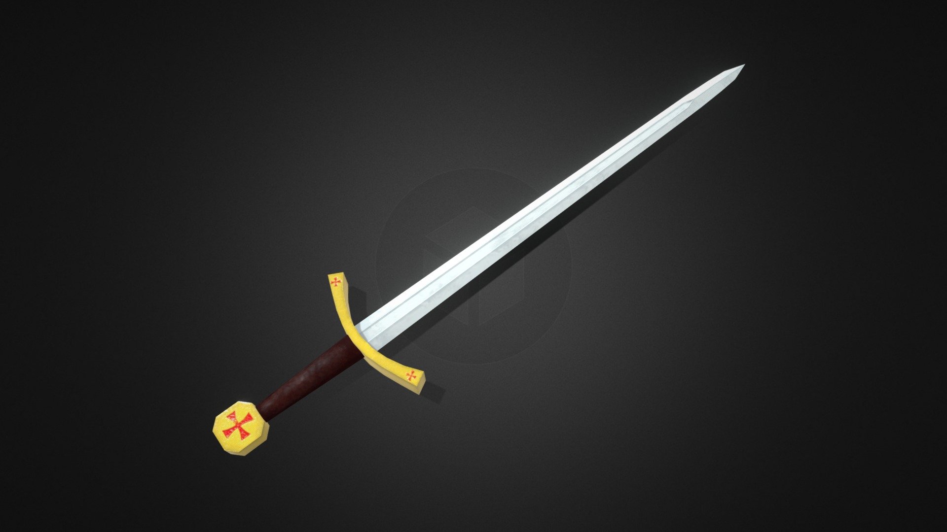 Templar's Sword - 3D model by Clo7er [9c229f7] - Sketchfab