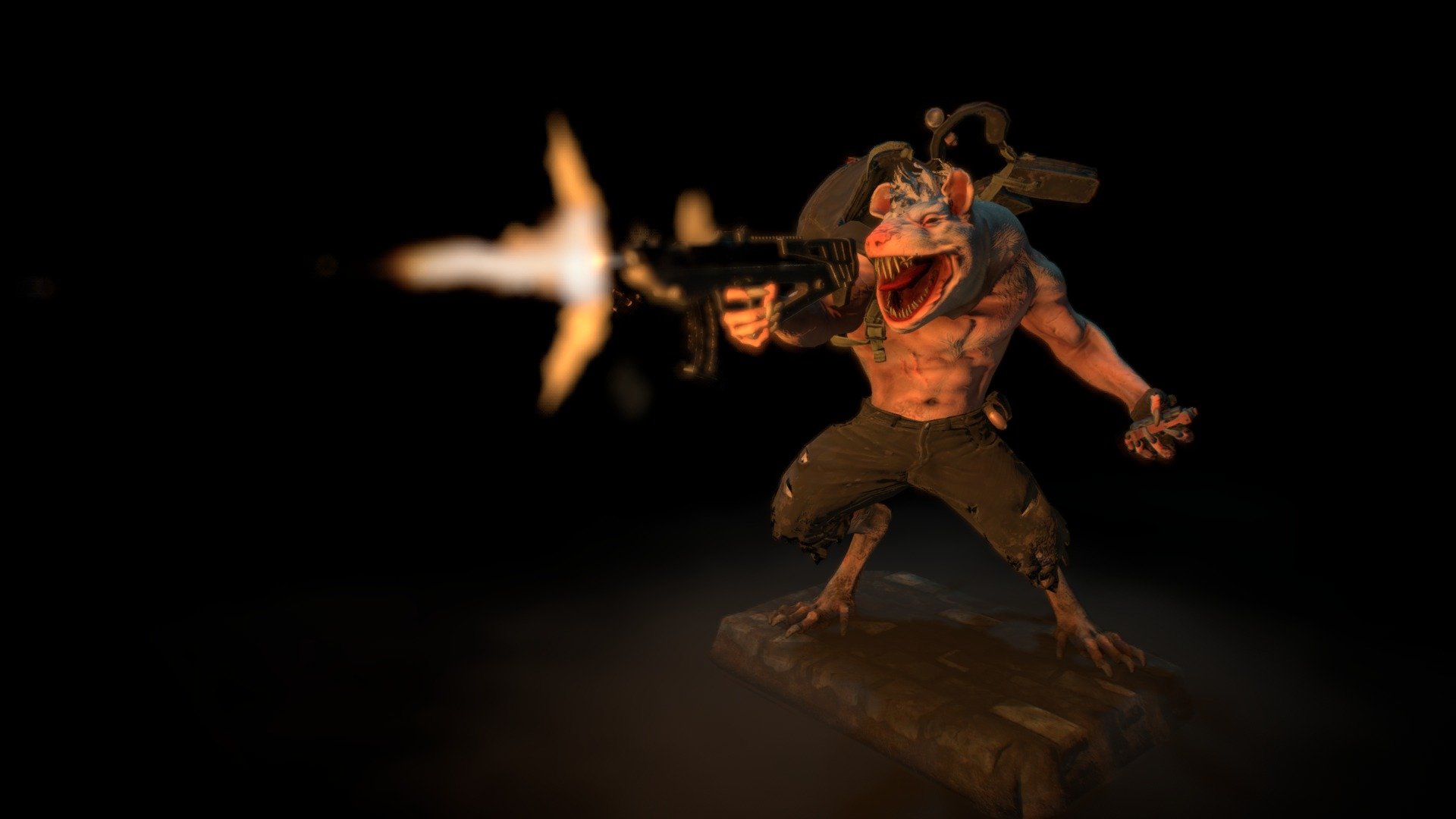 Rat Man! - 3D model by MantasButkus [9c23ced] - Sketchfab