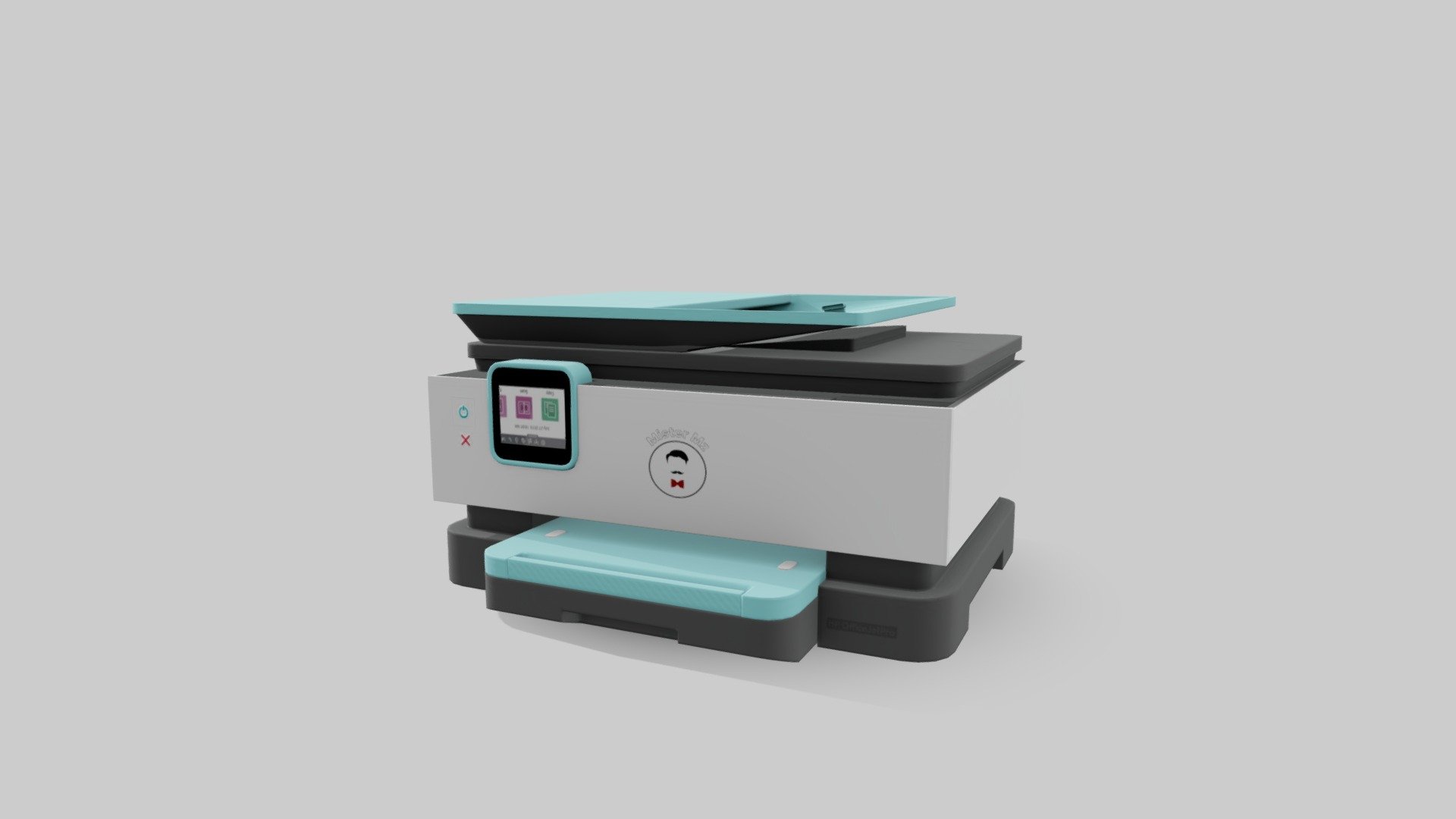 HP OfficeJet Pro 8025e Low - 3D model by mr.himumz [9c25328] - Sketchfab