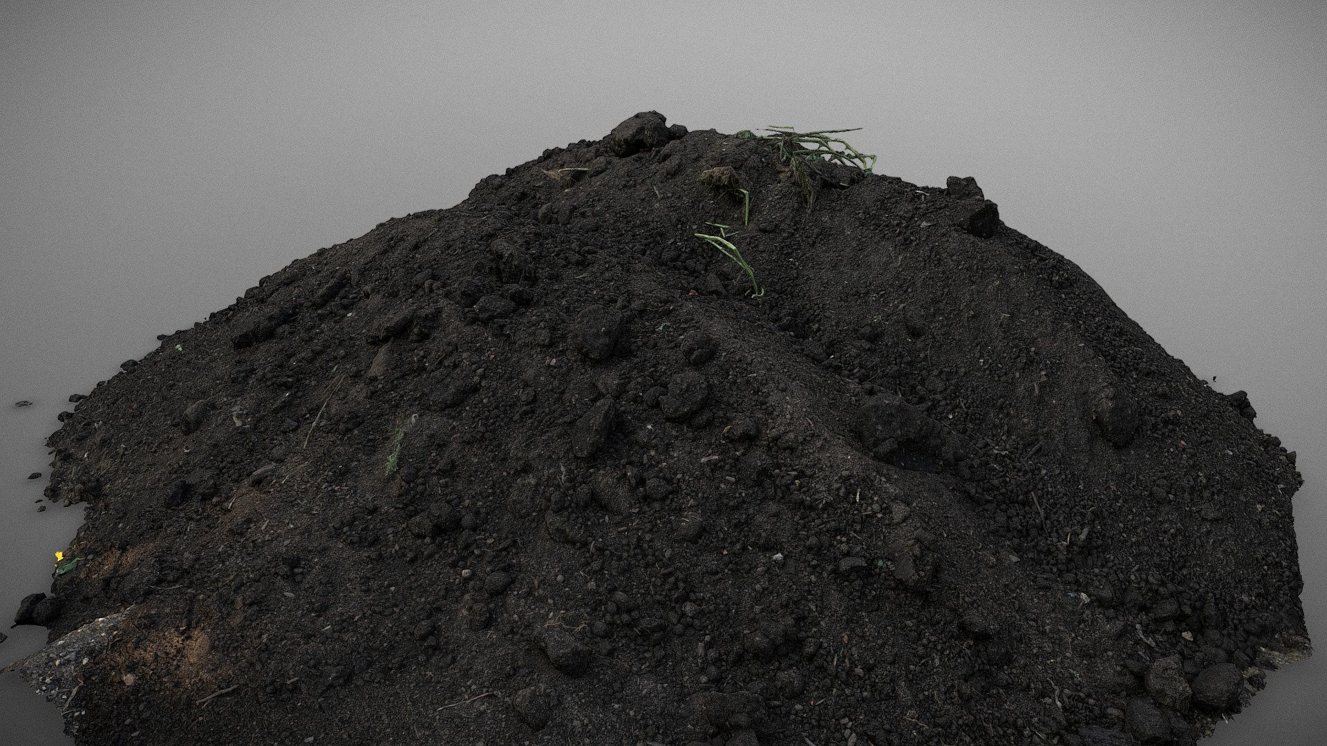 Soil heap with plants - Buy Royalty Free 3D model by matousekfoto ...