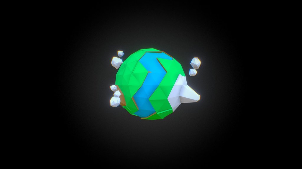 low poly planet - 3D model by necrosapiens (@c0b0s003) [9c28247 ...