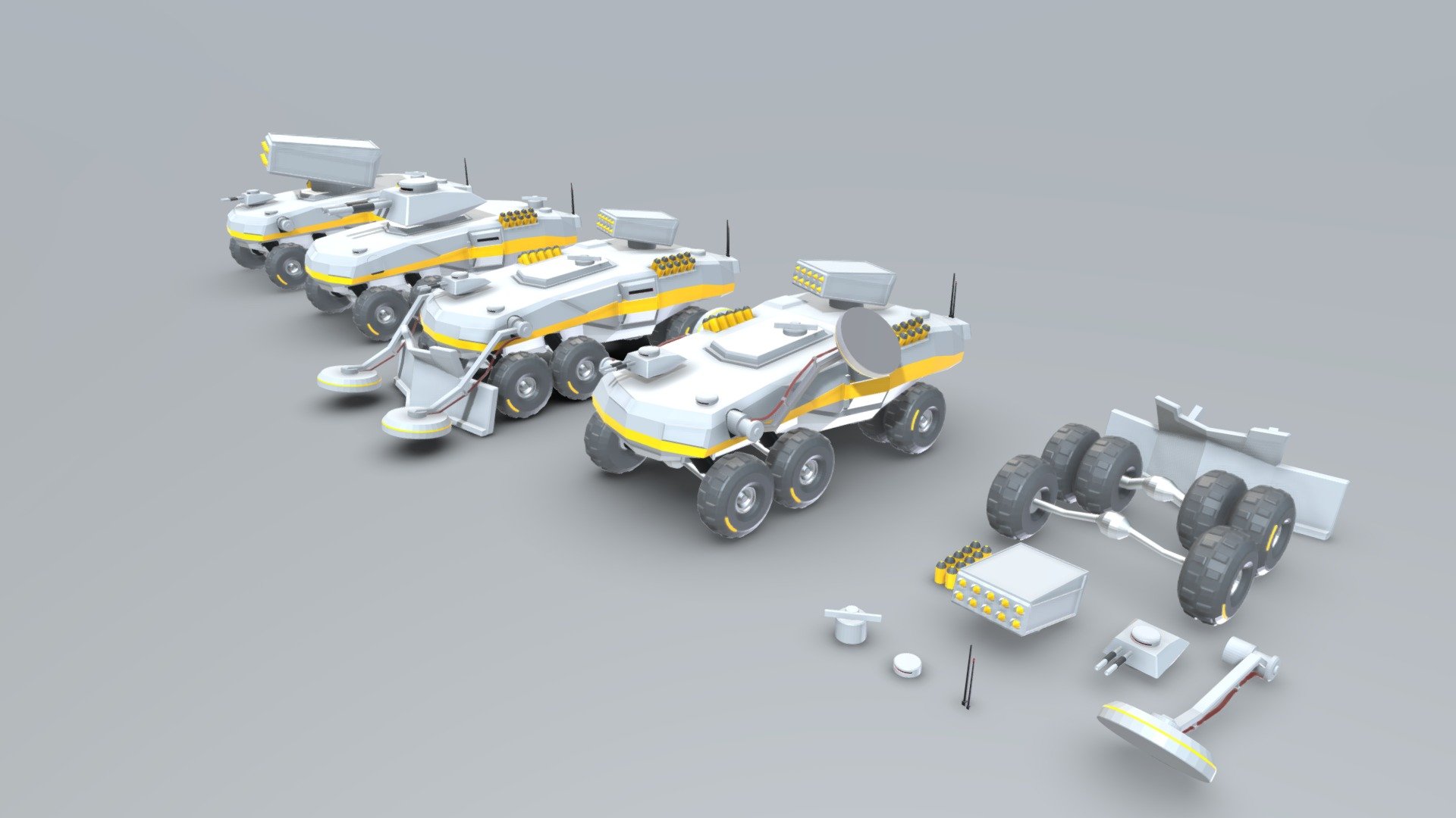 ATV - Arctic Frontier - modular asset pack - Download Free 3D model by ...