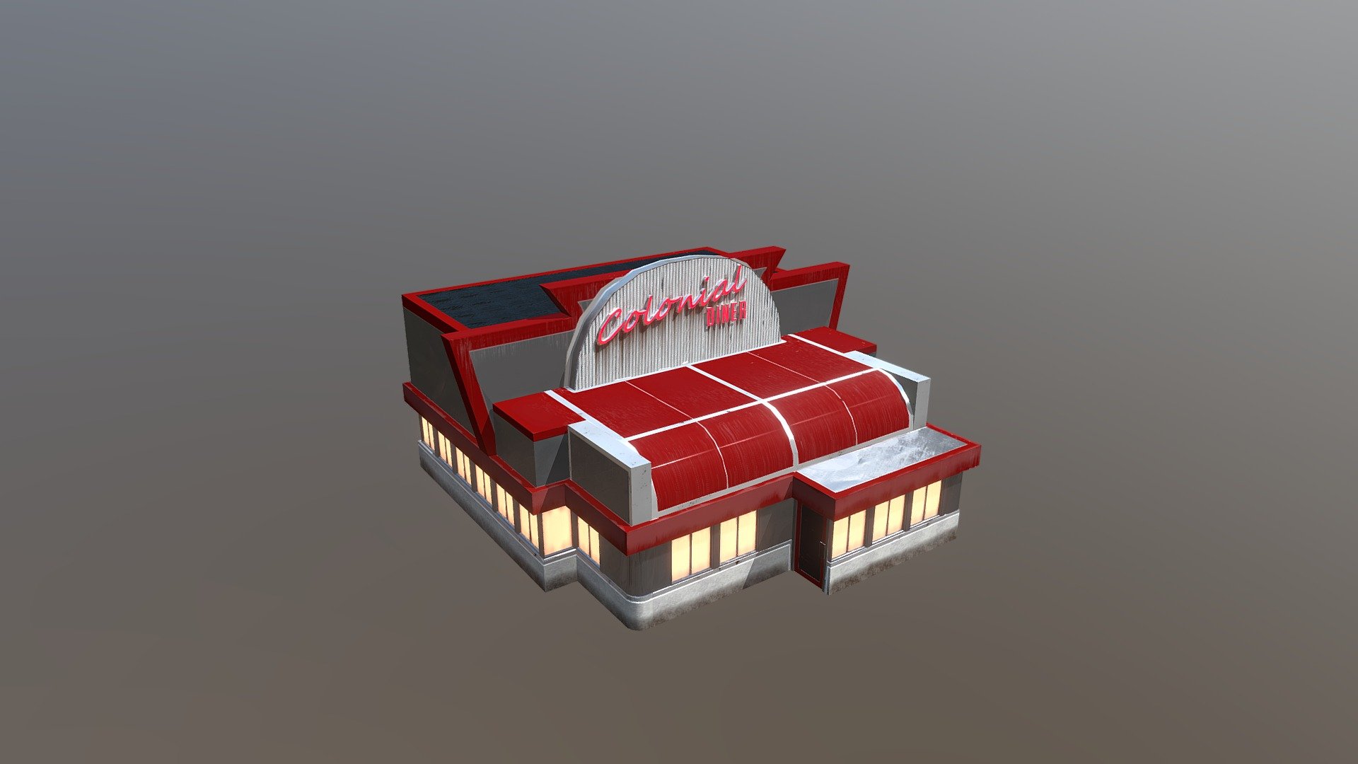 Diner - 3D model by darken217 [9c2d4f7] - Sketchfab