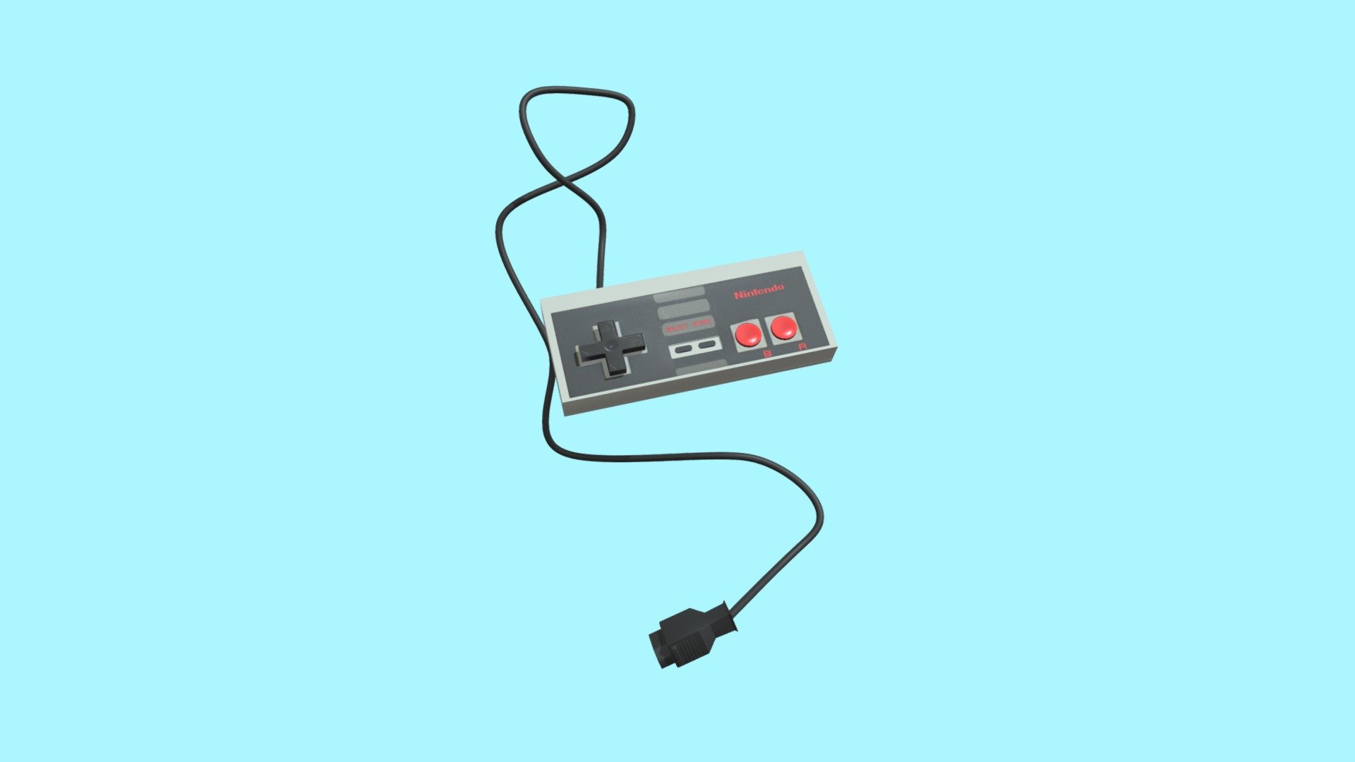 Joystick Nes - 3D model by sareabathory [9c2de46] - Sketchfab