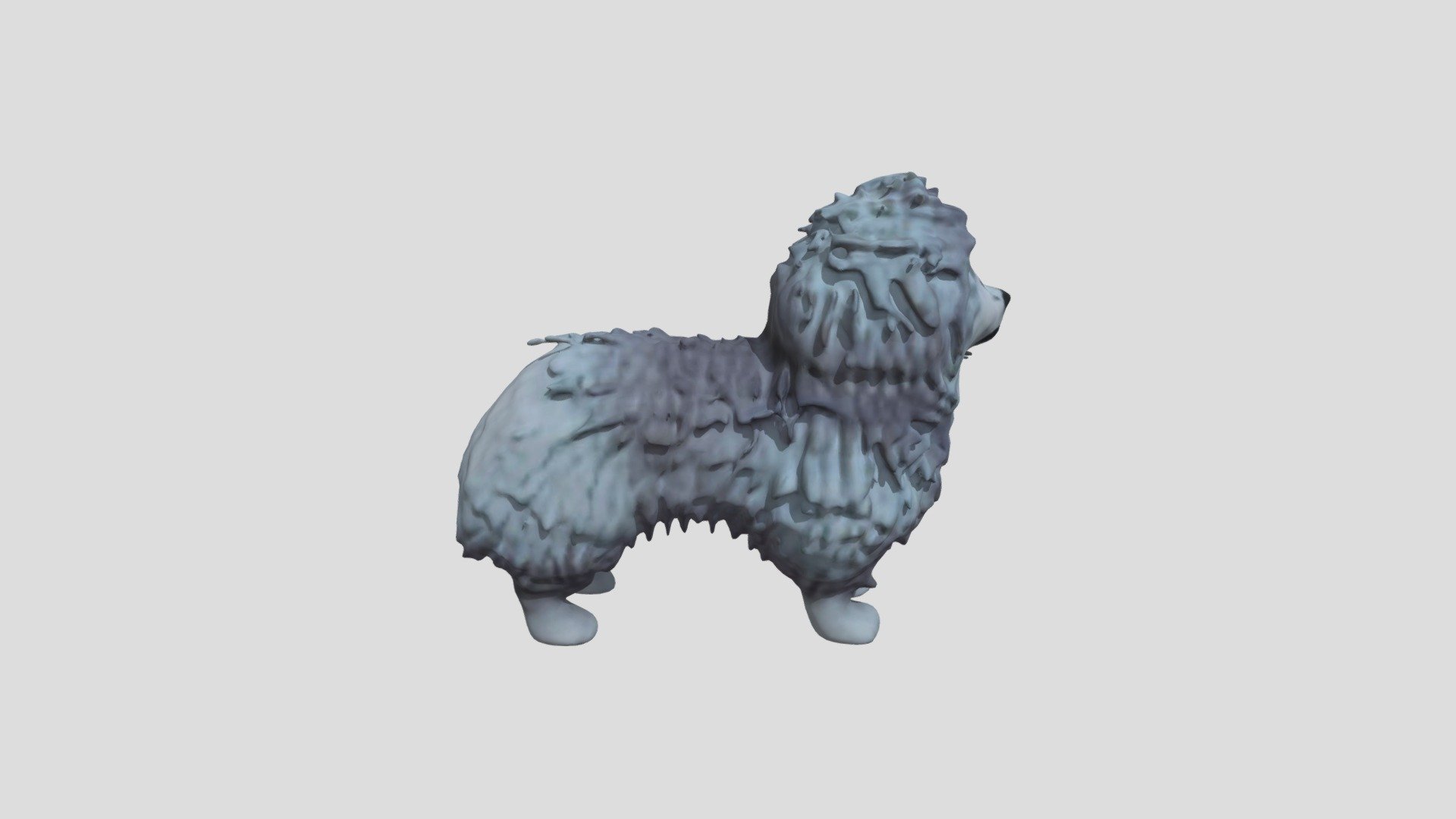 Fluffy dog - 3D model by gfamad [9c2e25c] - Sketchfab