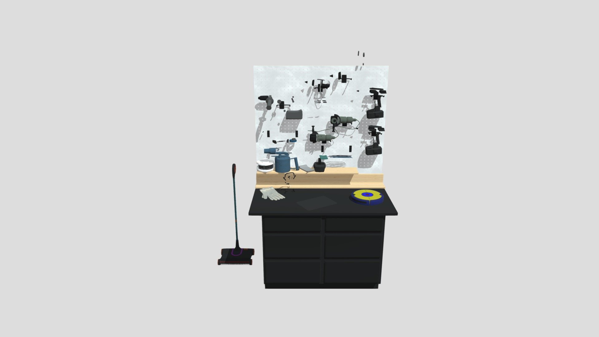 garage equipment 30 AM222 Archmodel - Buy Royalty Free 3D model by ...