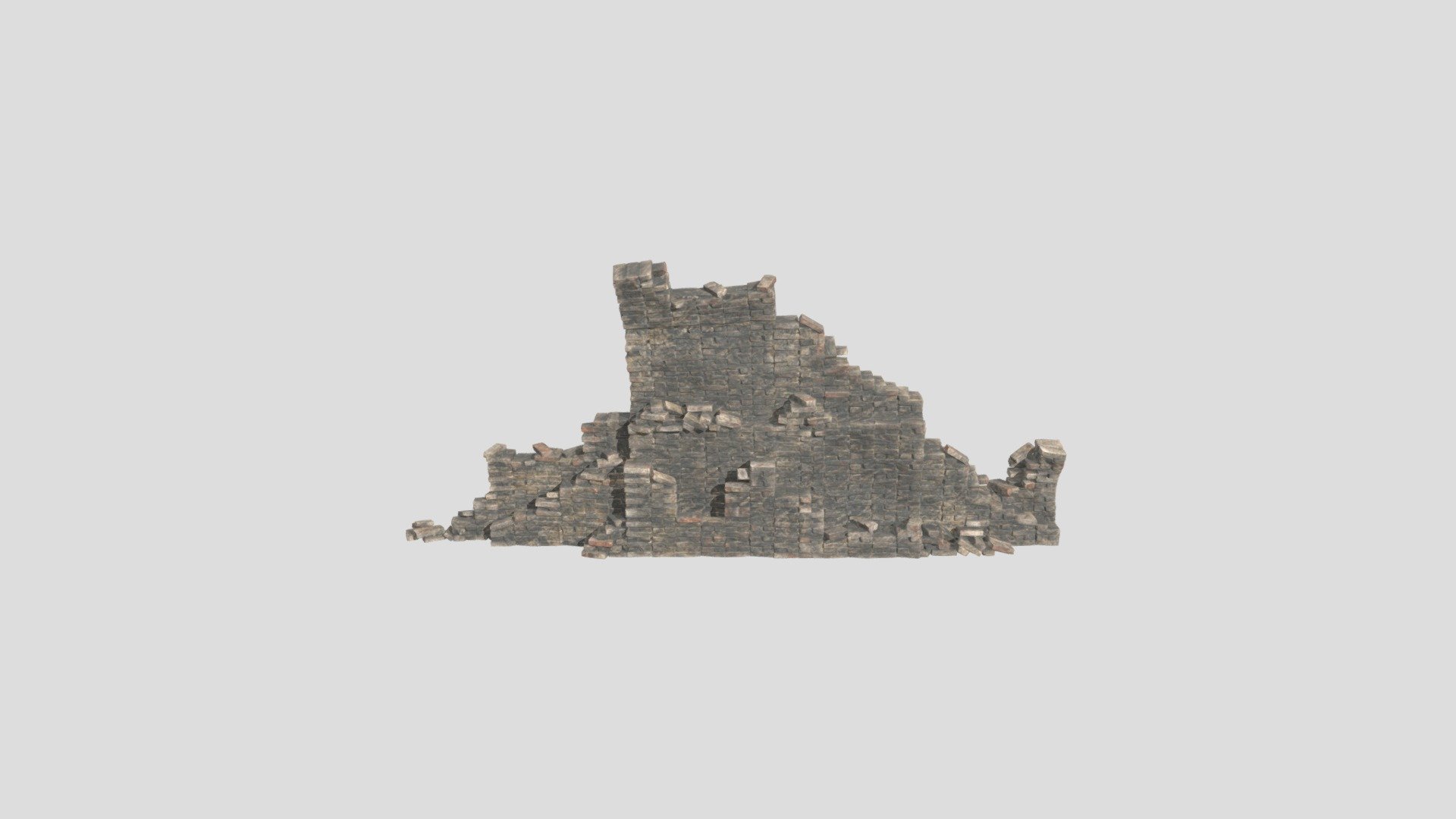 Modular ruin asset - Wall - 3D model by mavis88.design [9c2e651 ...