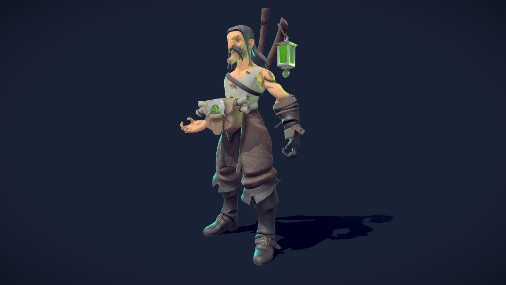 Treasure Hunter of the Occult - 3D model by Alex Sterneckert (@asternec ...