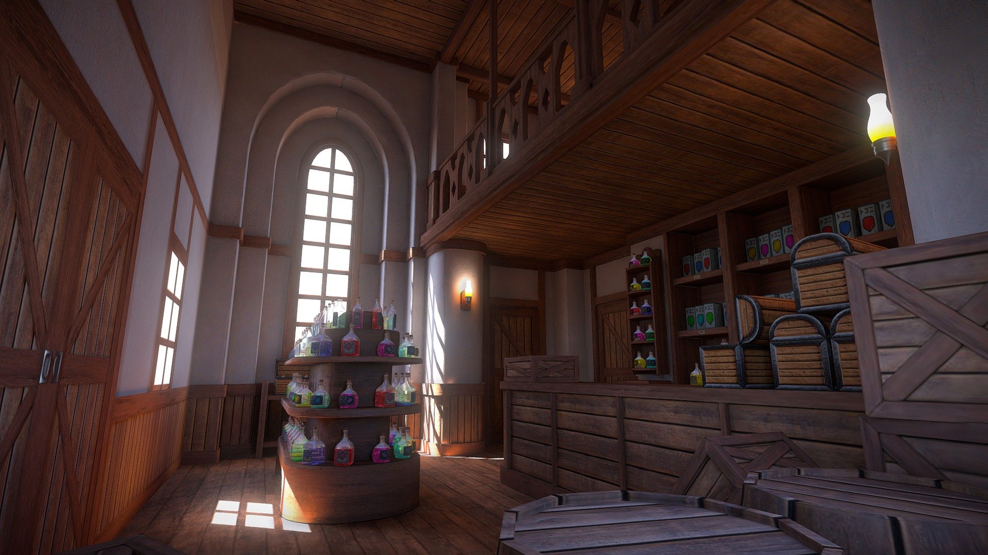 Potion Store - Buy Royalty Free 3D model by Rafael Rodrigues ...