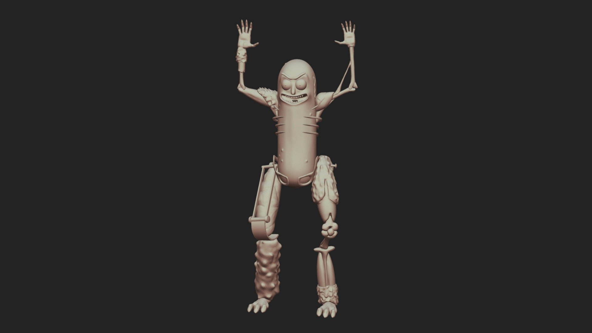 Pickle Rick test - 3D model by sr.lopezruiz [9c2f45b] - Sketchfab
