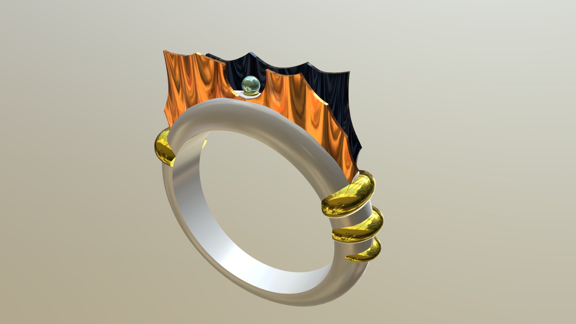 Atlantis Ring - 3D model by kaptaine [9c3038f] - Sketchfab