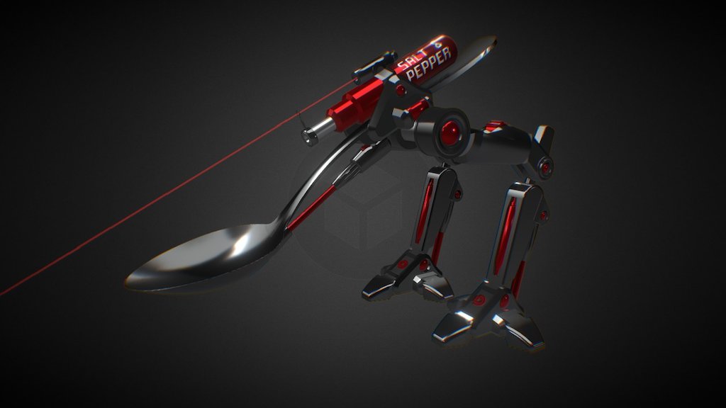 SPOON - 3D model by Dragan (@dosen) [9c31903] - Sketchfab