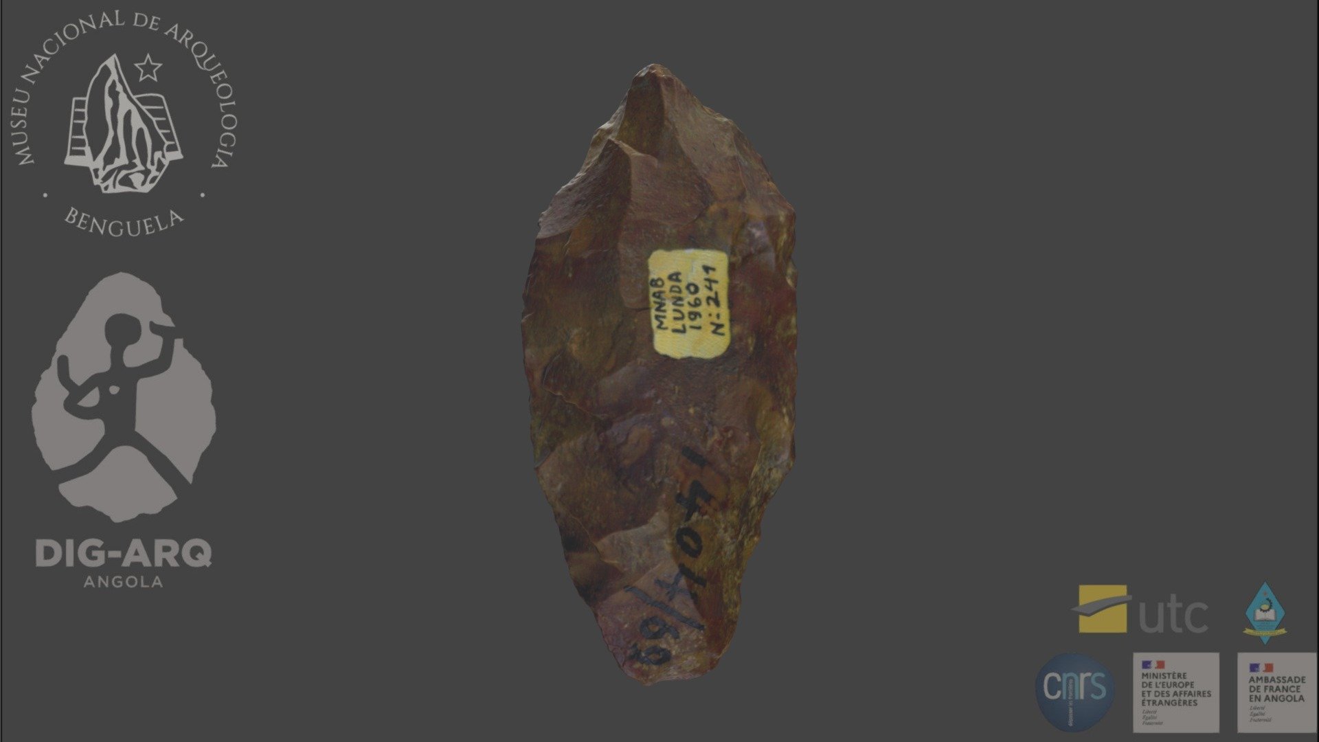 Core-axe, Lunda-Norte, Angola - 3D model by Museu Nacional de ...