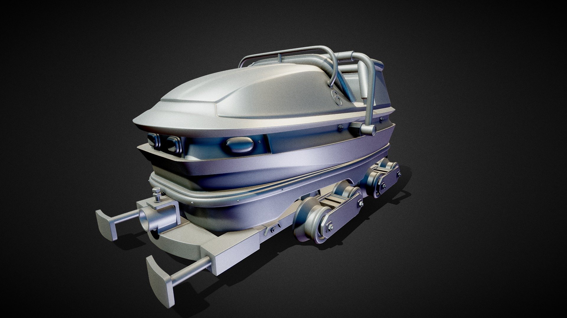 3D Roller Coaster Cart Train - High Poly - Buy Royalty Free 3D model by ...