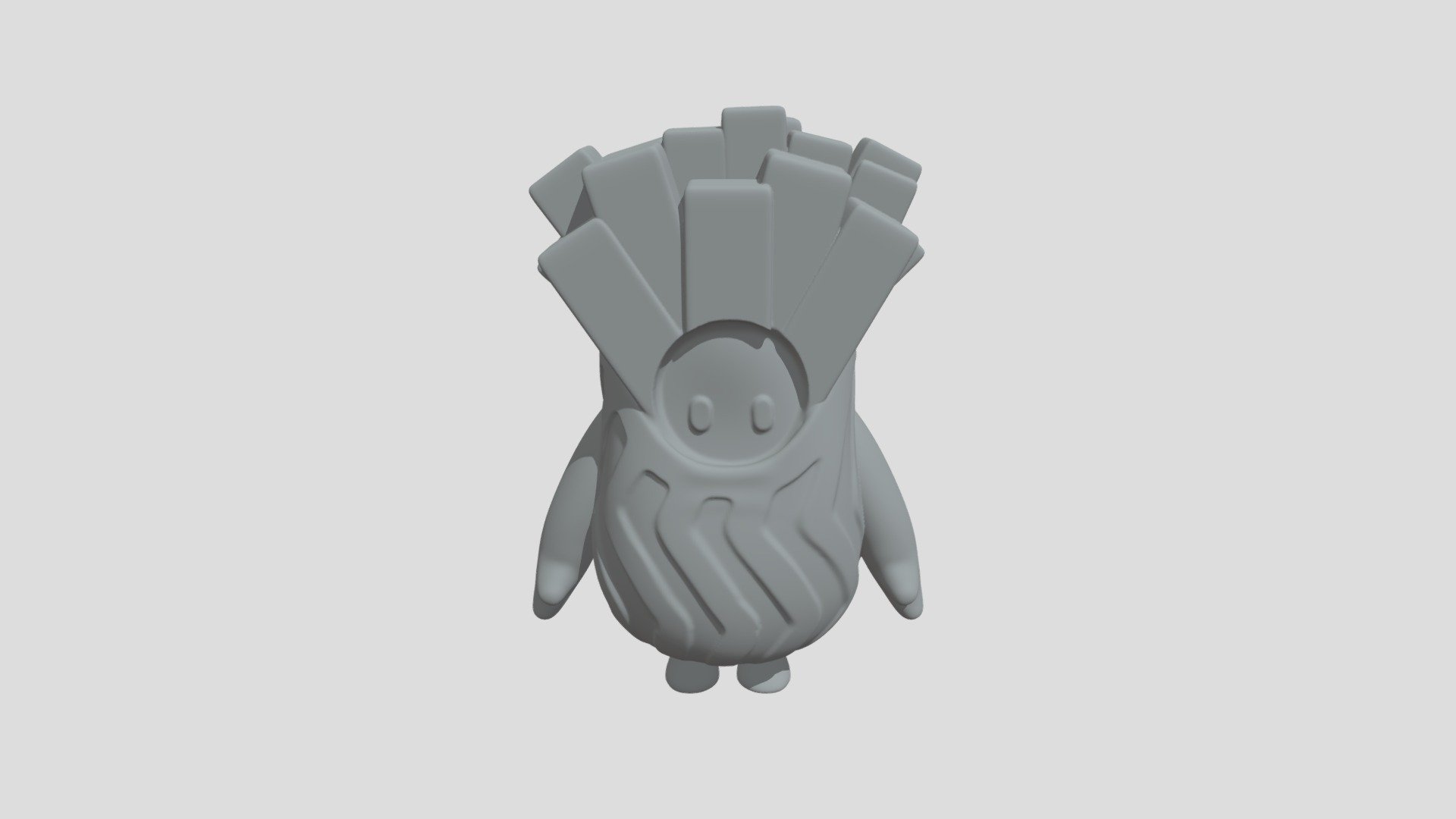 Fall guys ultimate knockout fries costume - Download Free 3D model by ...