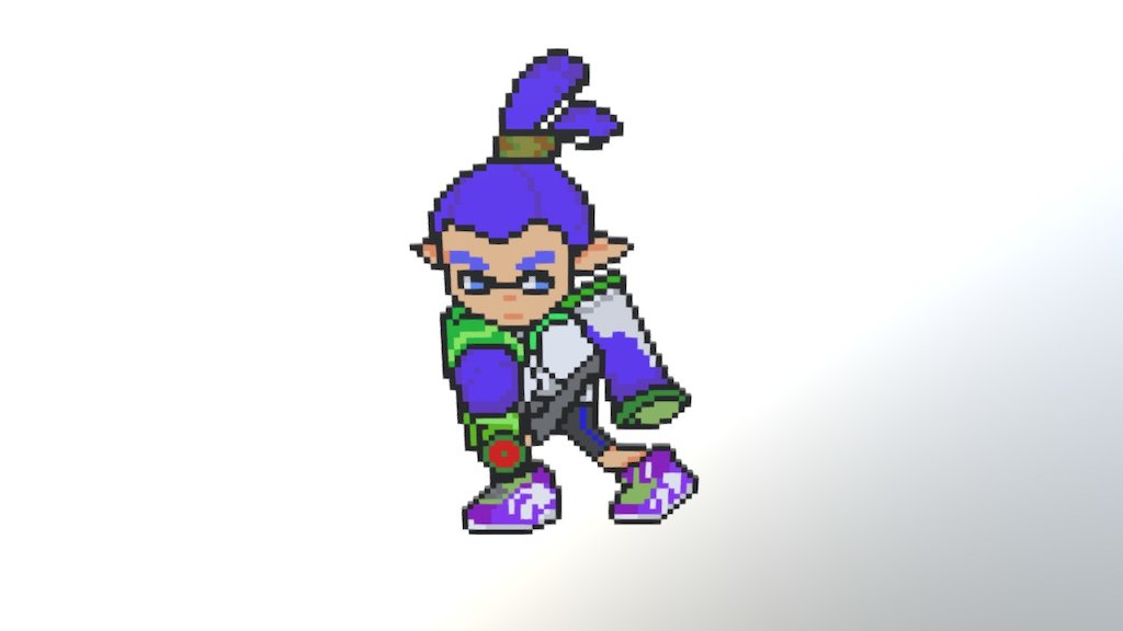 Splatoon Boy - 3D model by ErinM [9c332a7] - Sketchfab