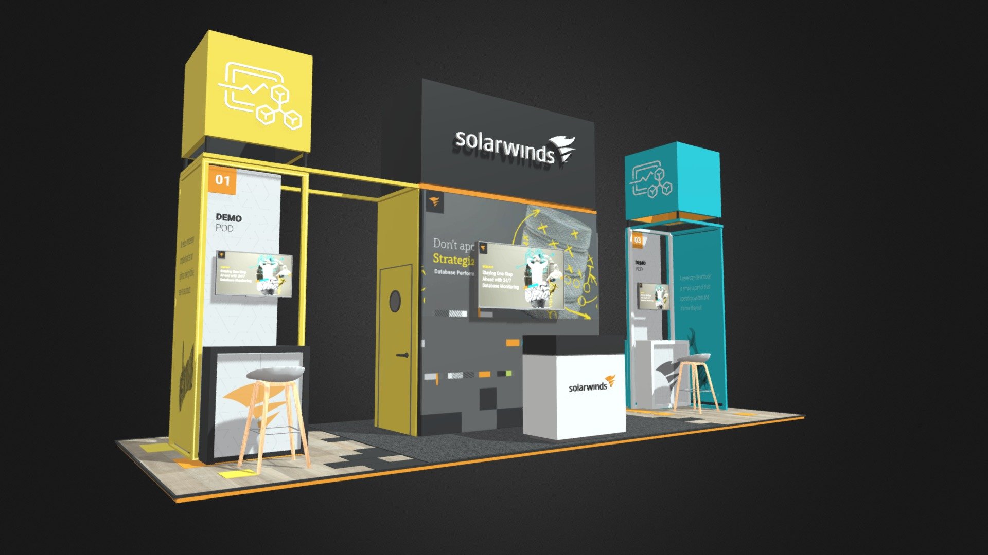 Solarwinds - 3D model by Envisage Brand Experiences (@envisagedesign ...