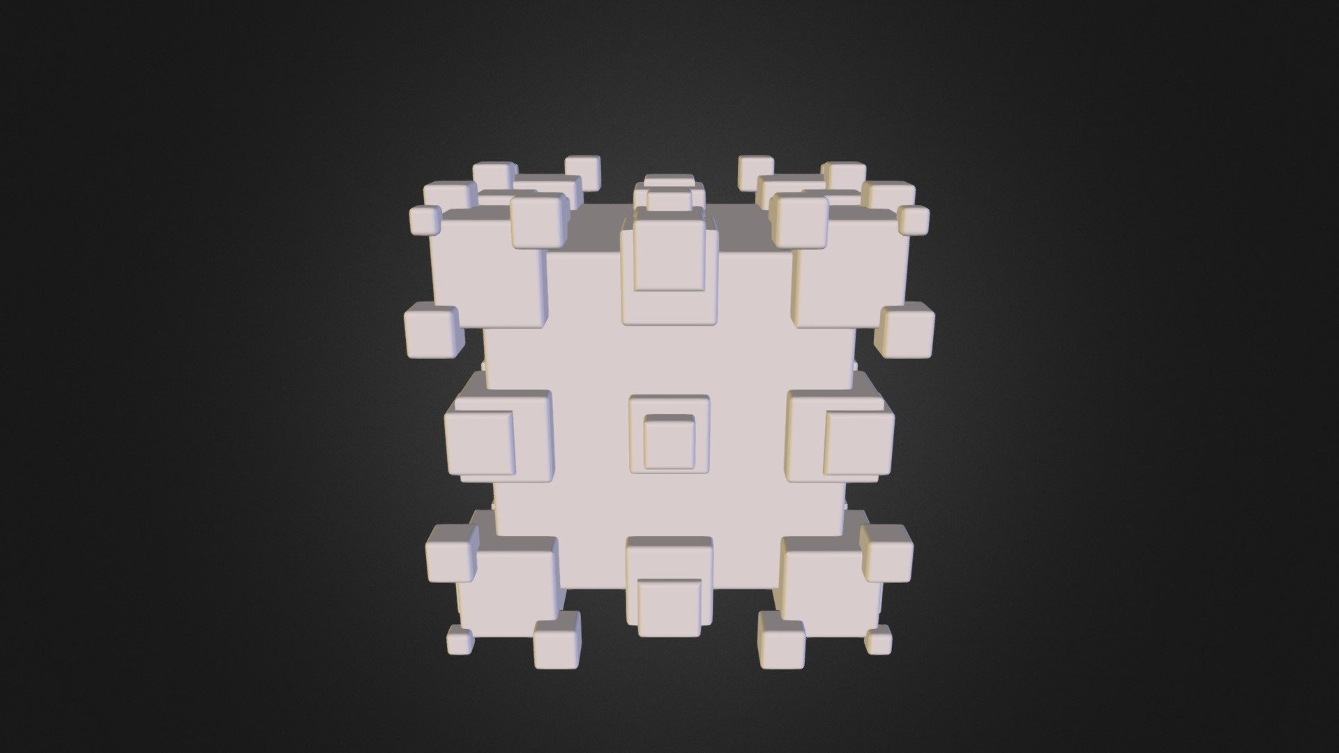 A lovely Fractal cube design - 3D model by 3dindustries [9c387b4 ...