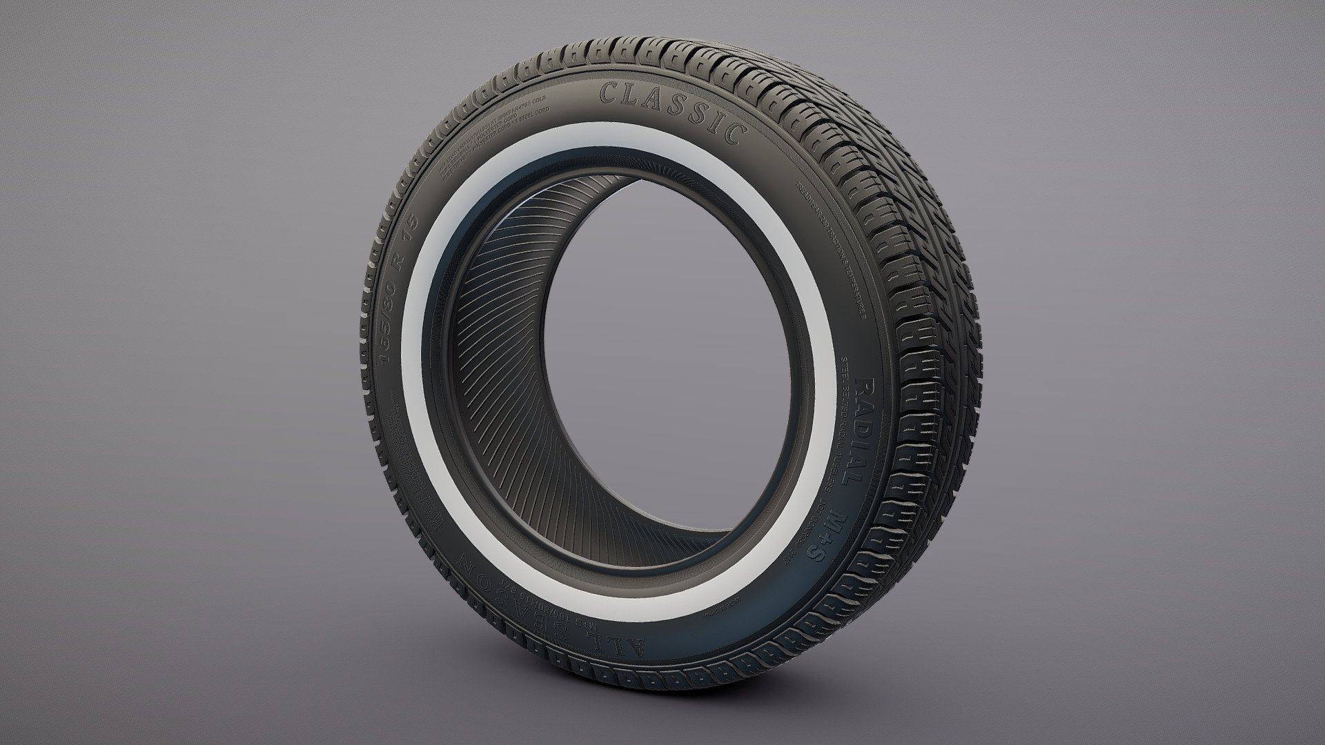 Classic Car Tyre - Buy Royalty Free 3D model by romullus [9c38b6a ...