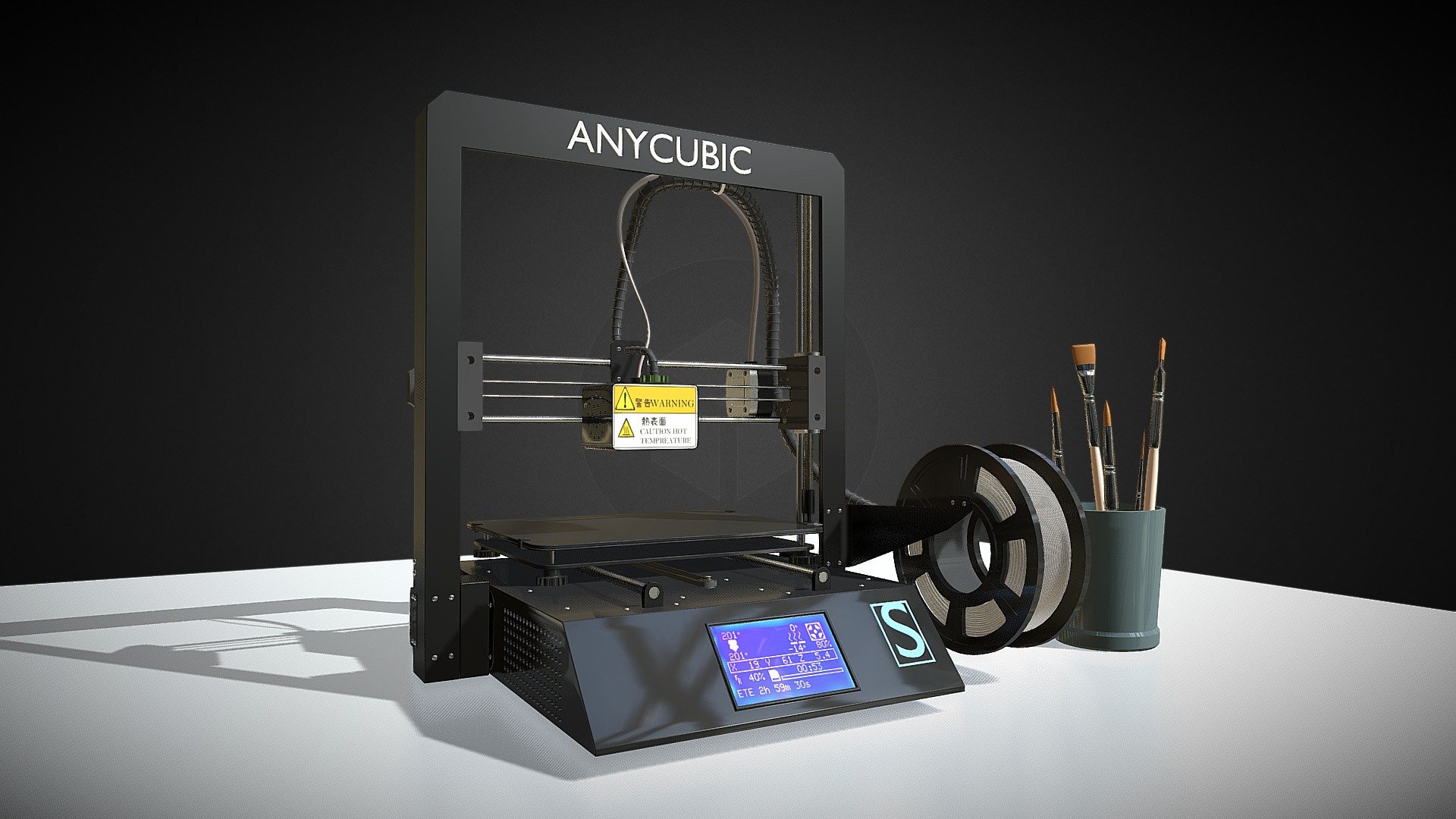 3d printer - Download Free 3D model by Pranav 3d (@pranavsketchup2010 ...