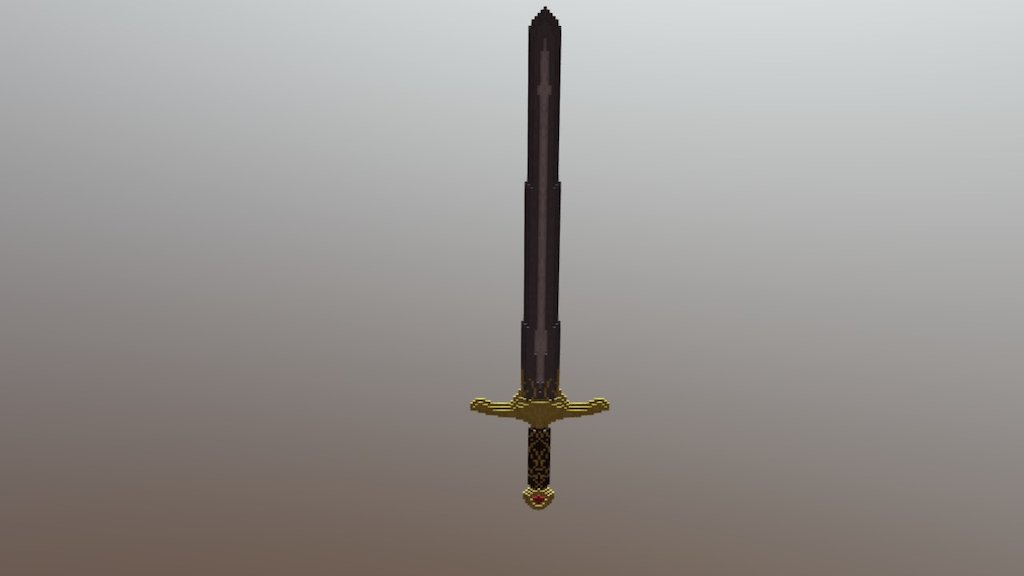 Golden Sword - 3D model by Quokii [9c39463] - Sketchfab