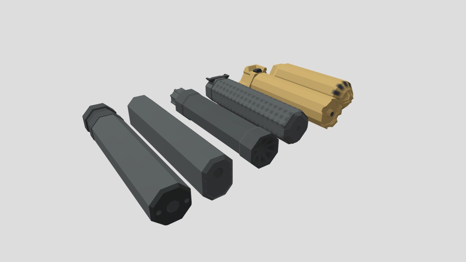 Suppressor pack - Buy Royalty Free 3D model by shirioko [9c39487 ...