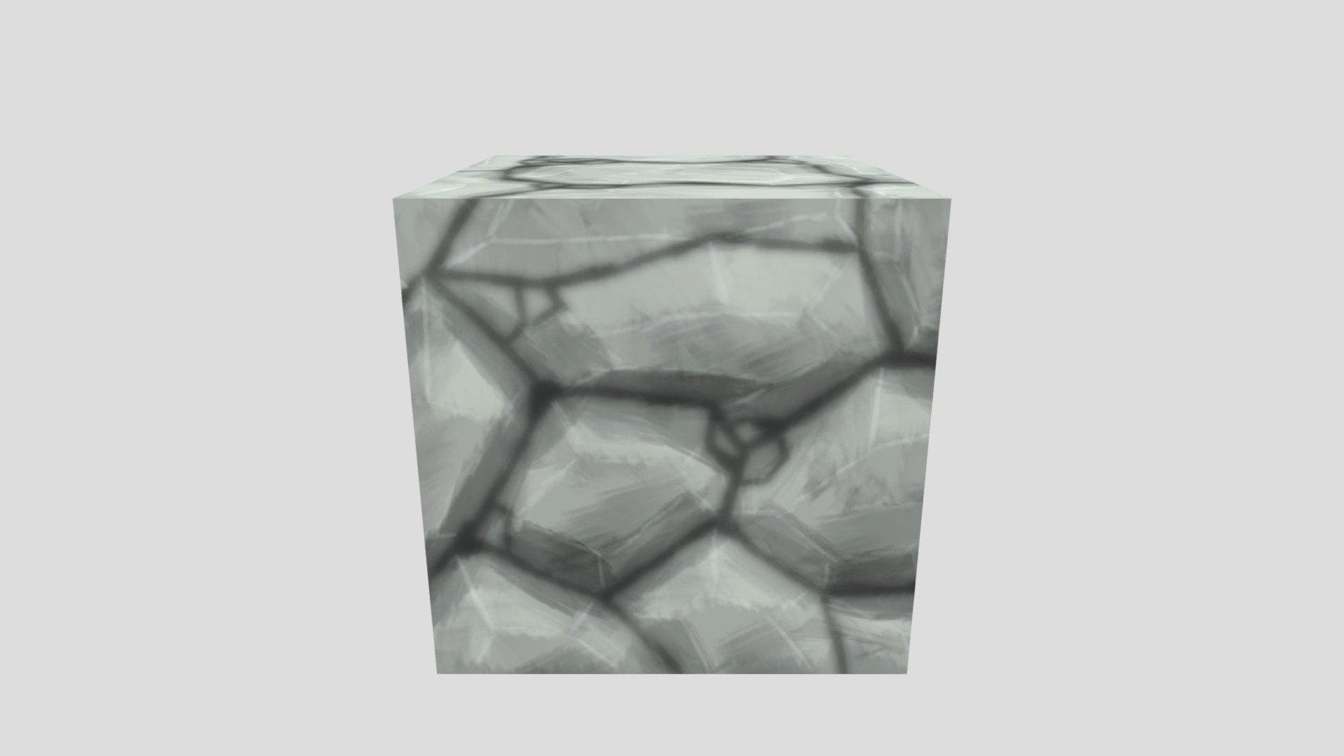 Stone Cube - 3D model by Jakub Gajewski FG (@jakubgfg) [9c3a440 ...