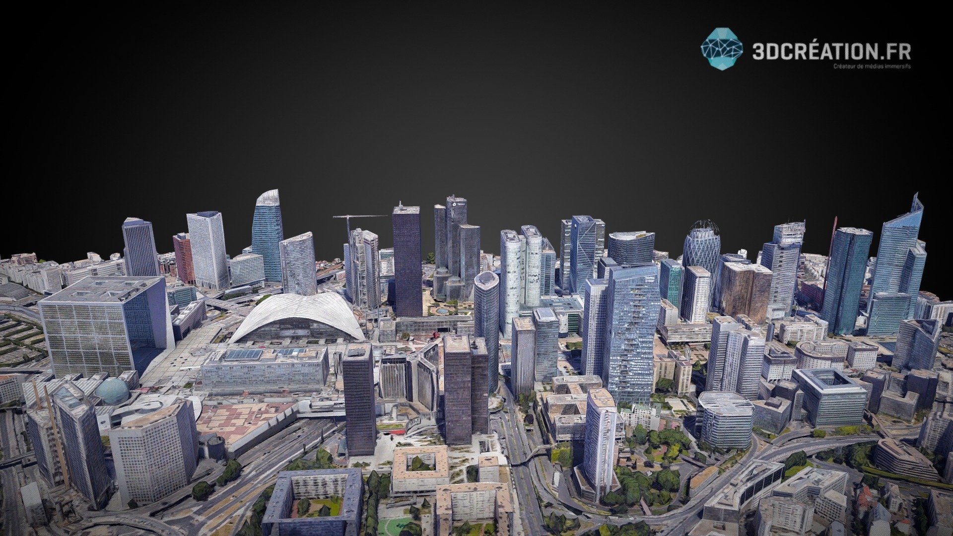 La Défense Paris - Modélisation Aérienne - 3D model by 3dcreation_lyon ...