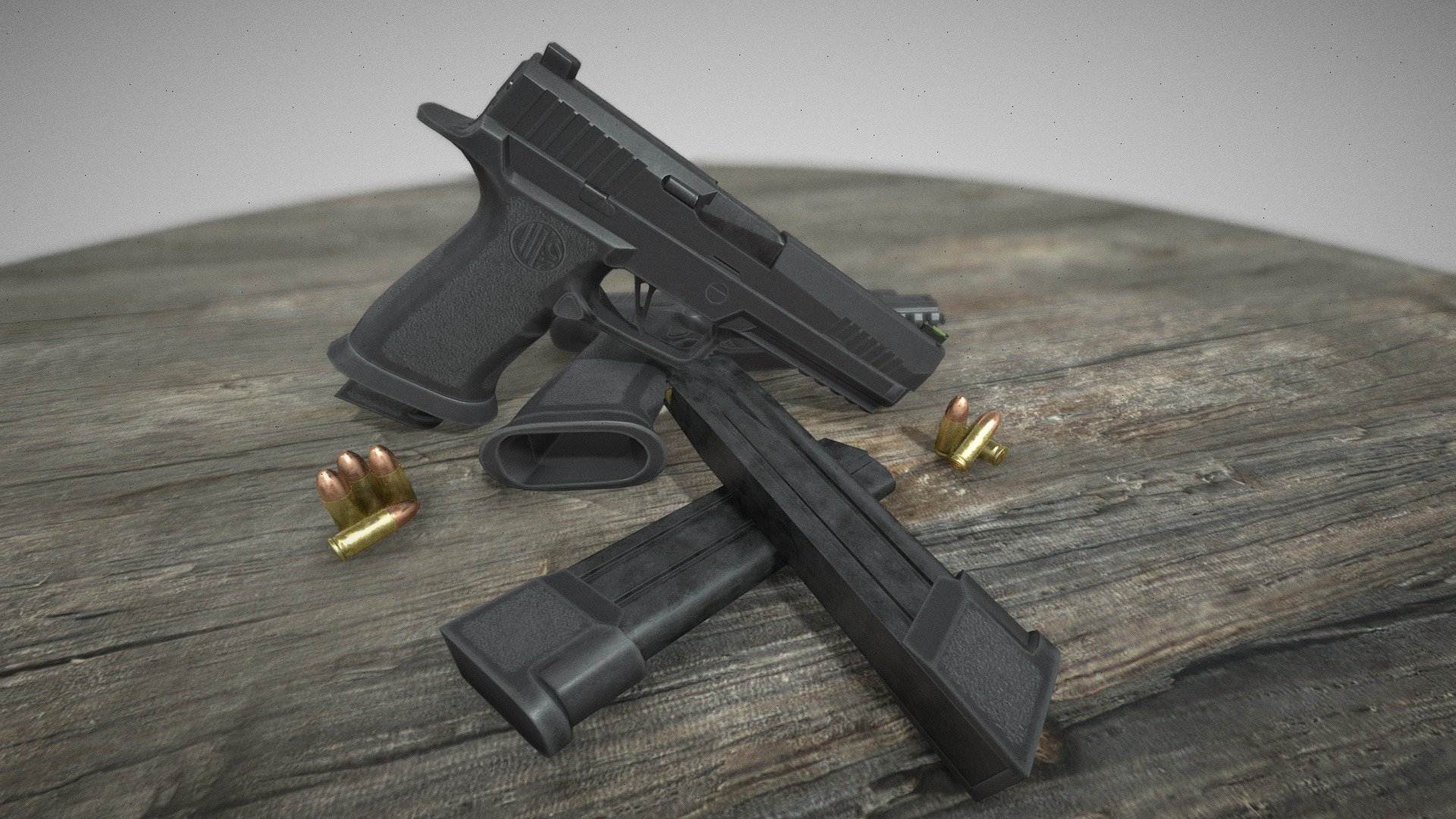 SIG Sauer P320 - Download Free 3D model by Nollien [9c3eb68] - Sketchfab