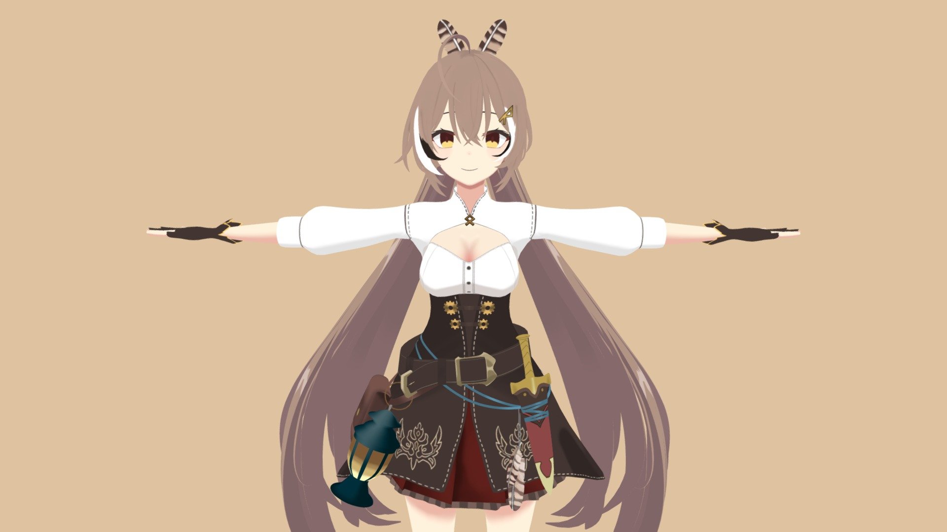 Nanashi_Mumei - Download Free 3D model by Auto_Potato [9c3ef71] - Sketchfab