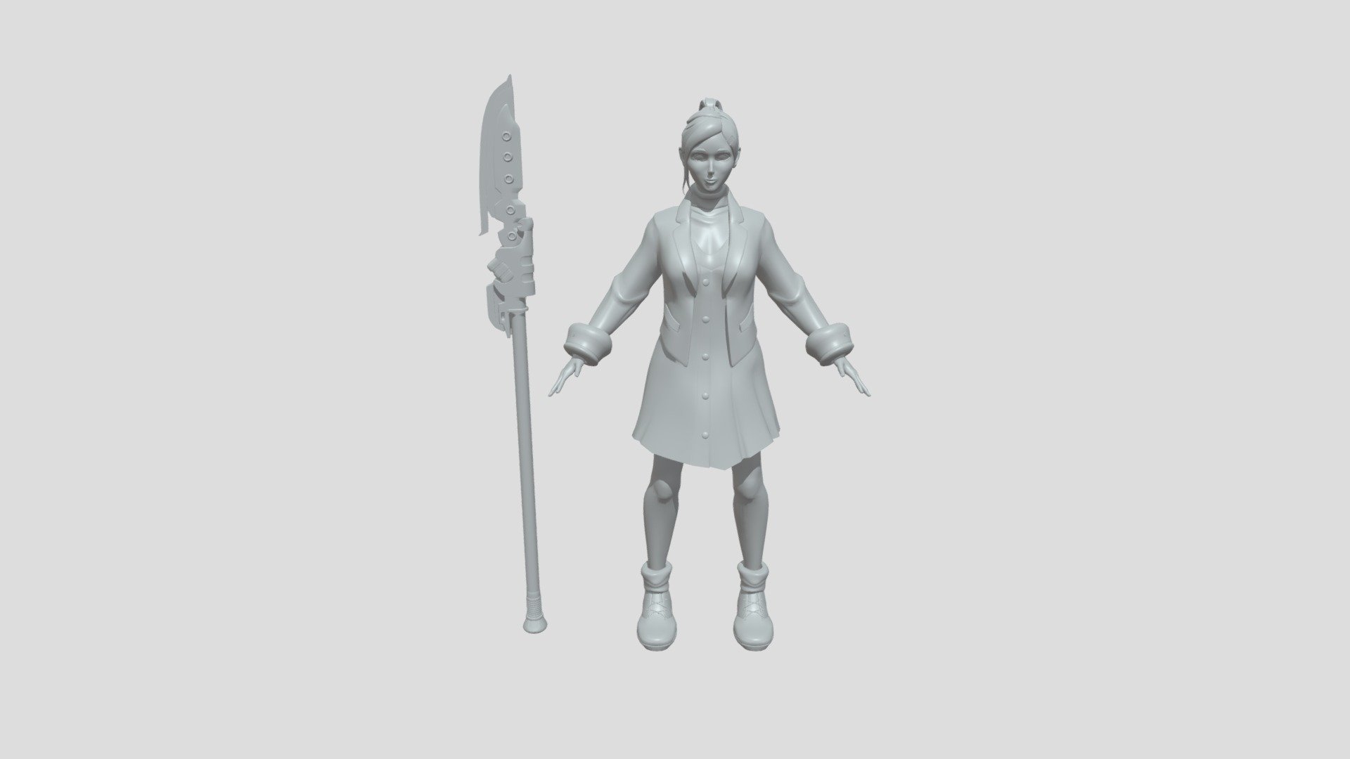 Character Model | Rin - 3D model by Jeremykaw [9c411f4] - Sketchfab