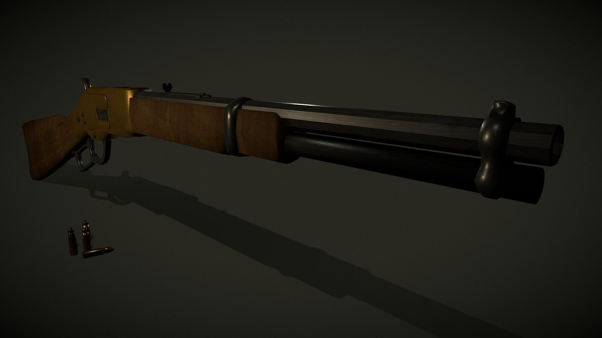 Winchester, Yellow Boy - Buy Royalty Free 3D model by Daniel HC ...