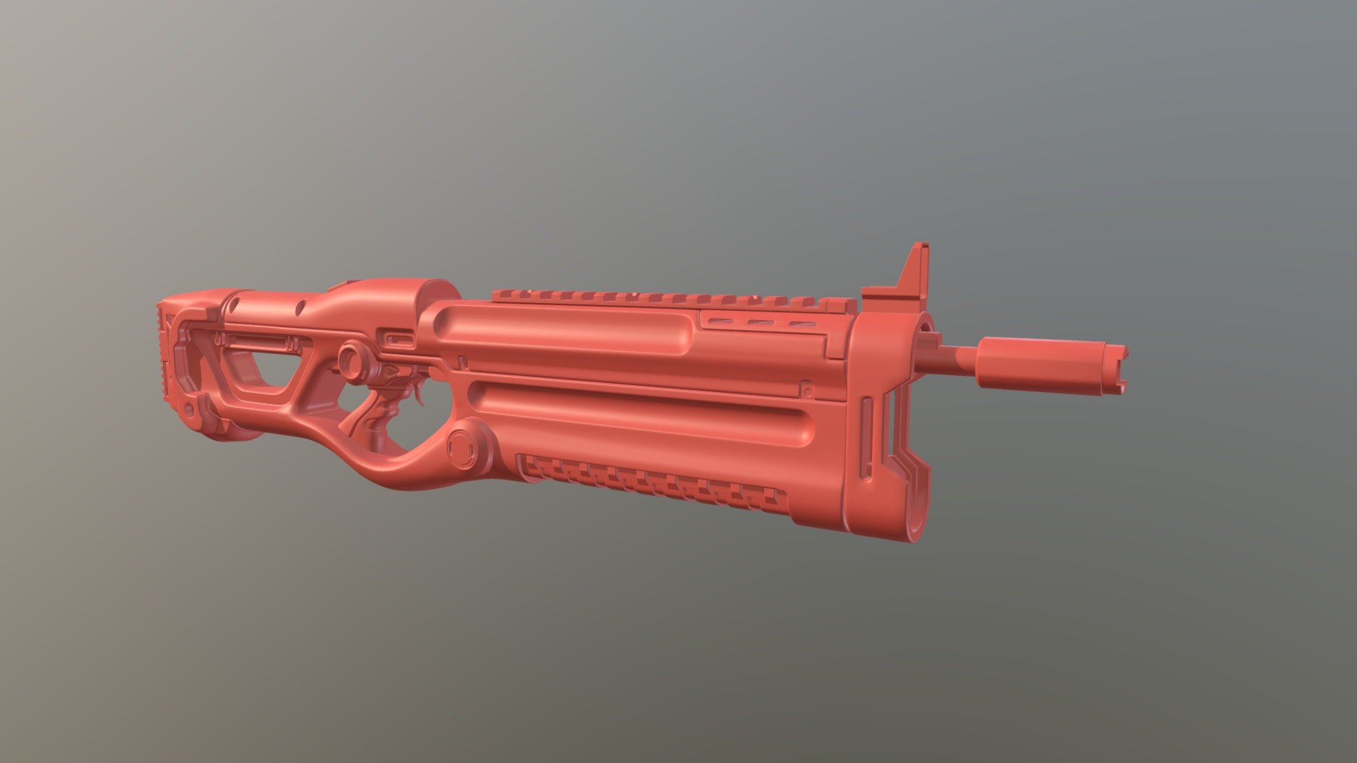 Pulse Rifle - 3D model by MauriceBaxter [9c461b1] - Sketchfab