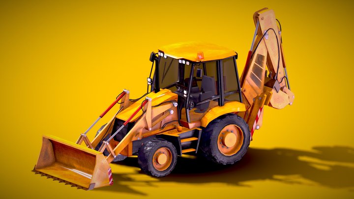 Backhoe 3D models - Sketchfab