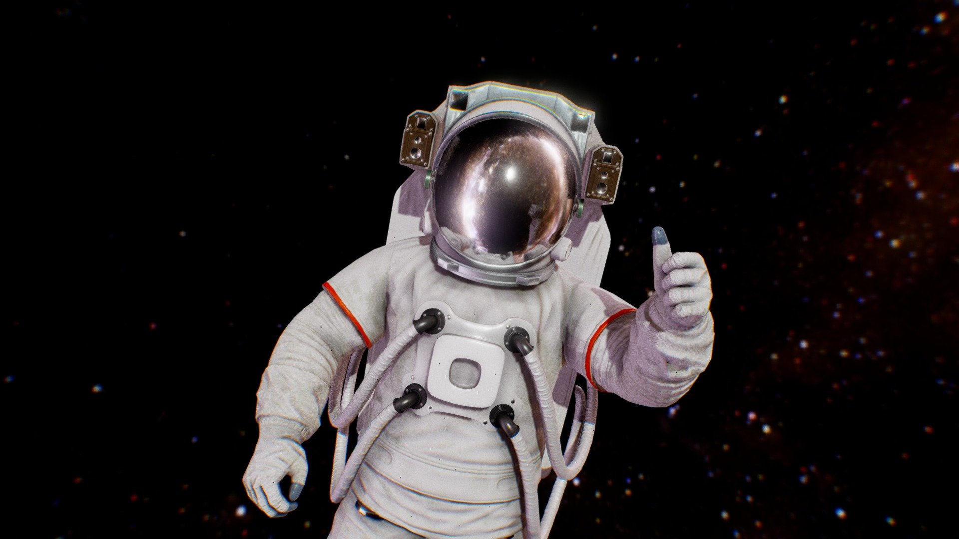 Astronaut - 3D model by munkhartist [9c4dd36] - Sketchfab