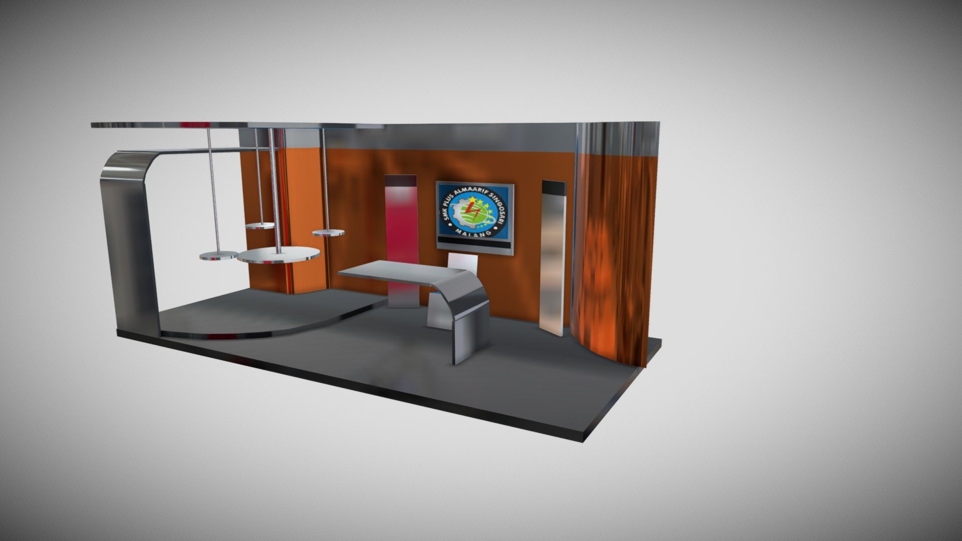 Skamtech's Booth - 3D model by asad45hino [9c4fc46] - Sketchfab