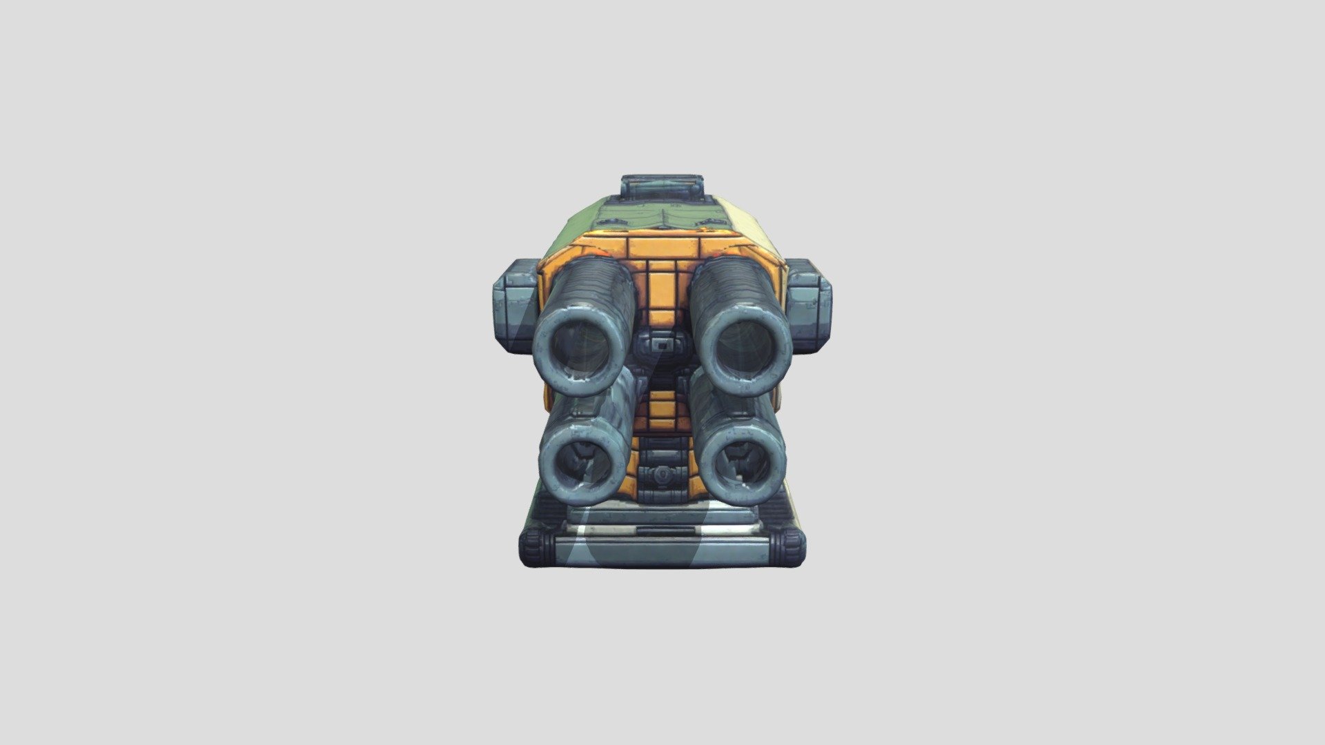 pixel art modern auto-cannon - 3D model by Nevermoredmb [9c510f8 ...
