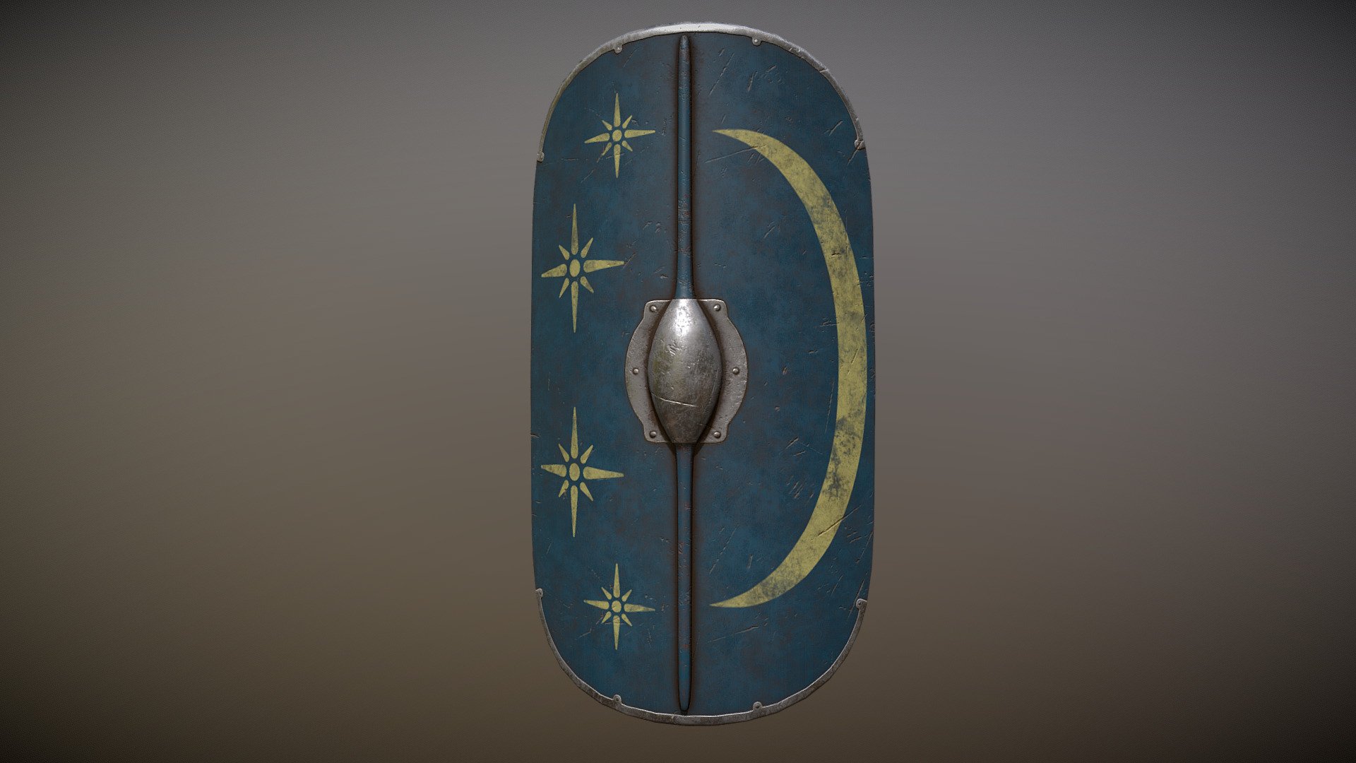 Republican Scutum (with half rim "Blue") - 3D model by Garrettich ...