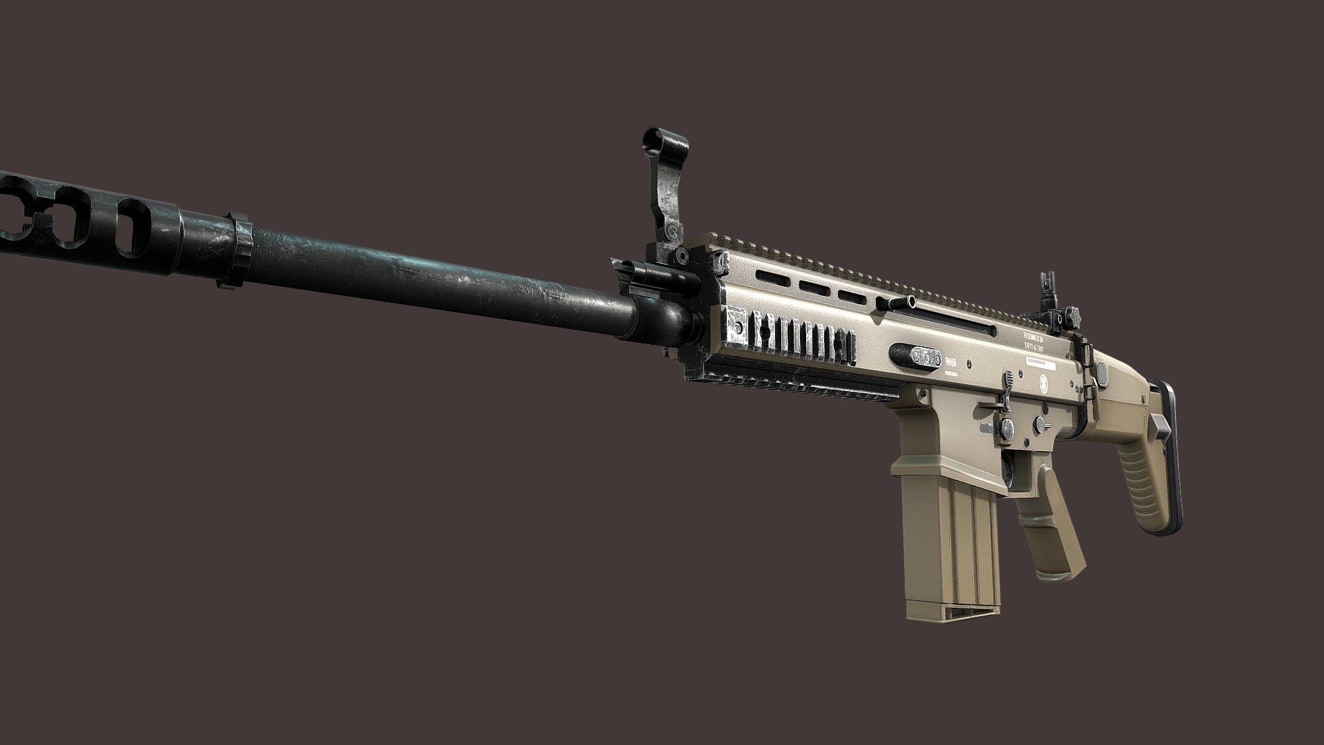 Game Ready FN-SCAR-H - 3D model by Bence Tóth (@Th3Rake) [9c54ed7 ...