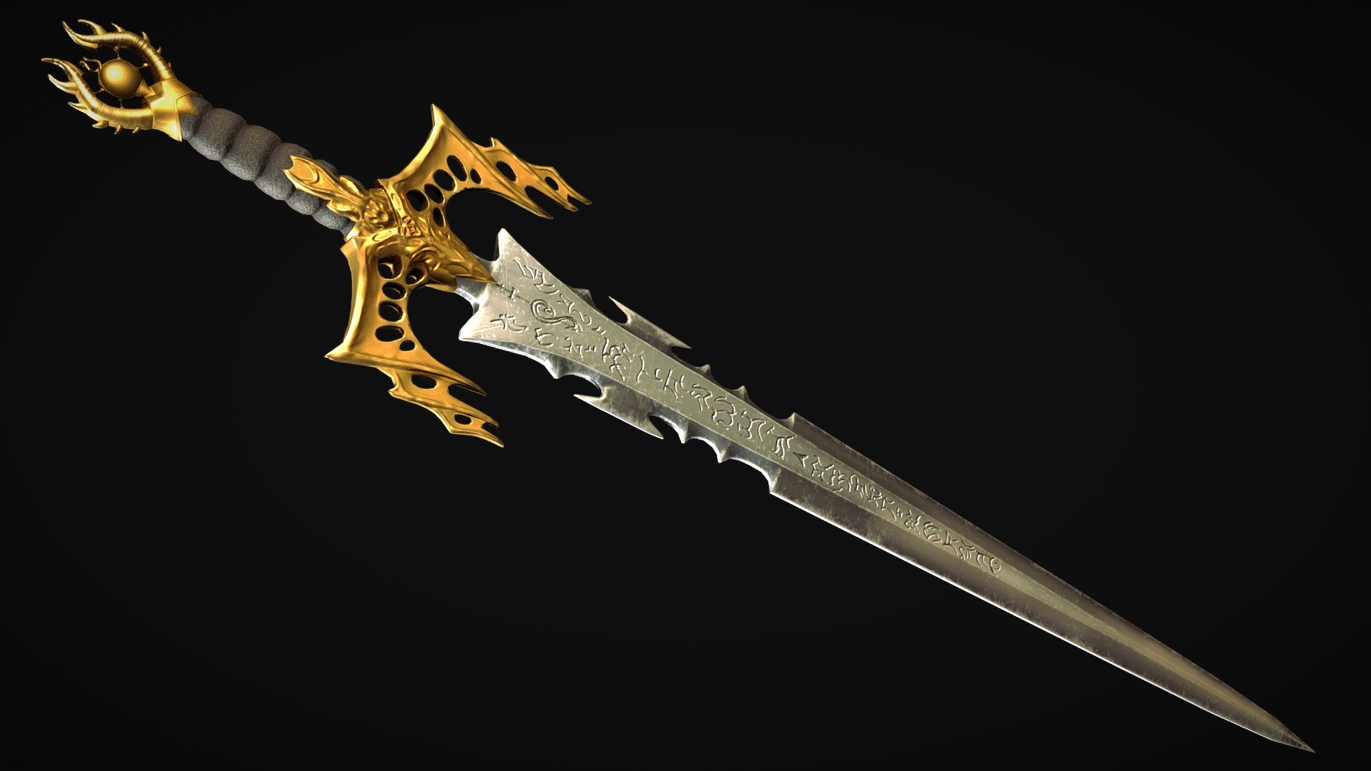 Demon Sword - 3D model by padillaeunice4 [9c5503a] - Sketchfab