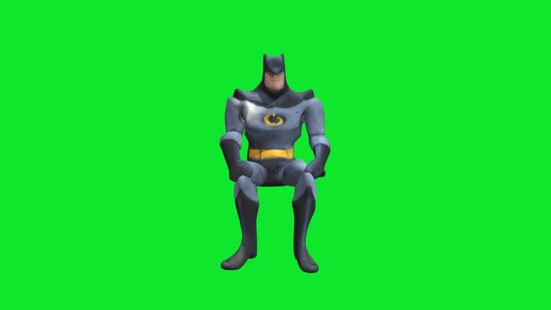 Dc Batman Sitting Idle 3d model fts - Download Free 3D model by ...