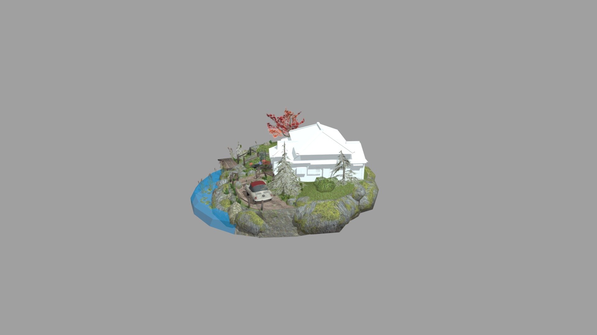 Grandmother's House - WIP Diorama - 3D model by Ivans Minajevs (@ivansminajevs) [9c574ad ...