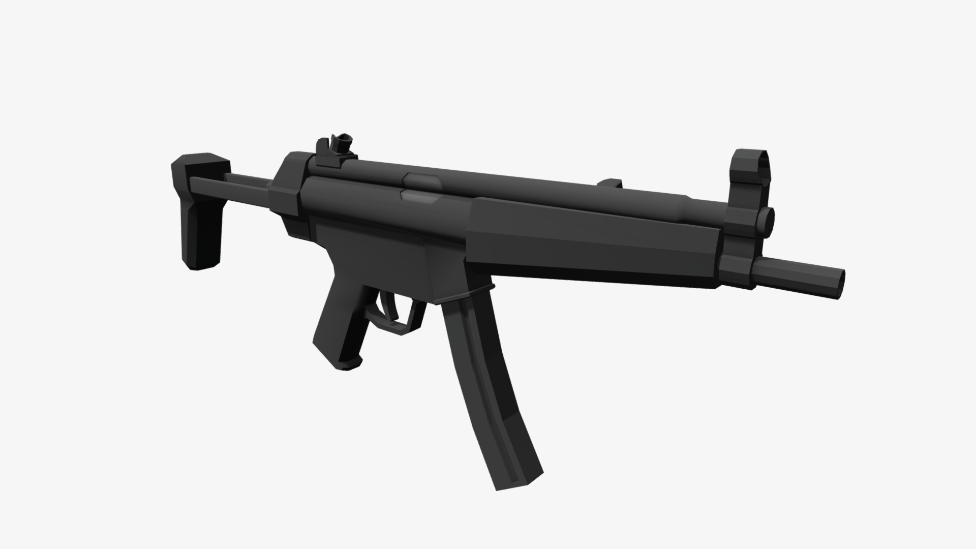 Low Poly MP5A3 - 3D model by samanthacford [9c57b53] - Sketchfab