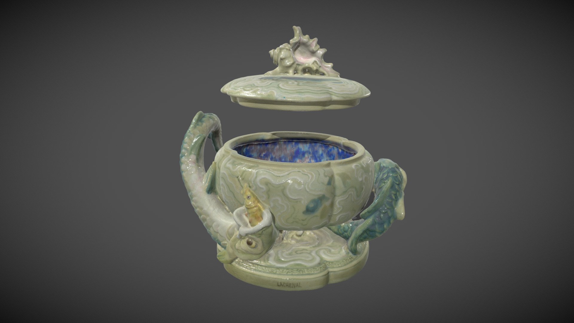 Soupière d'Edmond Lachenal - Download Free 3D model by Alienor.org, Conseil des musées (@alienor ...