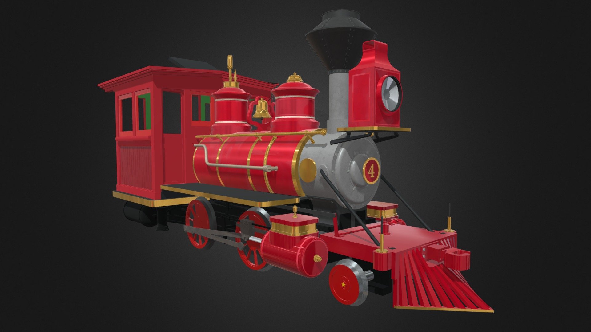 Disneyland Railroad Locomotive - Ernest S. Marsh - 3D model by ...