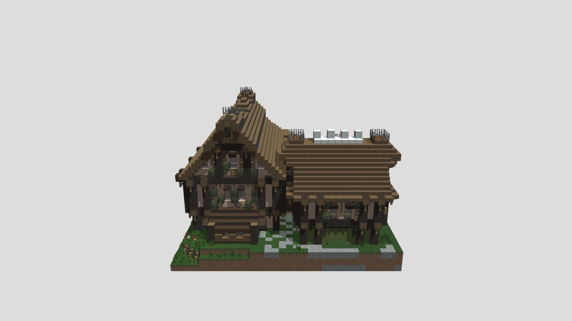 Rustic Manor Minecraft - Download Free 3D model by Wr_titan (@pitchayut ...