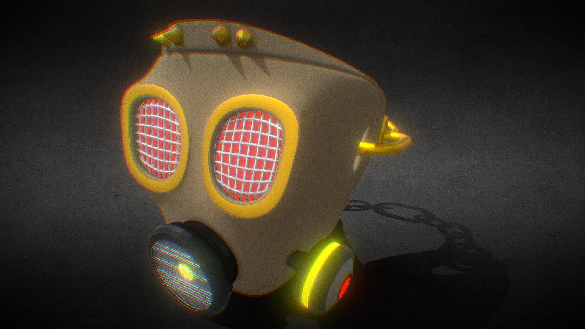 Cyberpunk Gas Mask/ Mascara de gas cyberpunk - Download Free 3D model ...