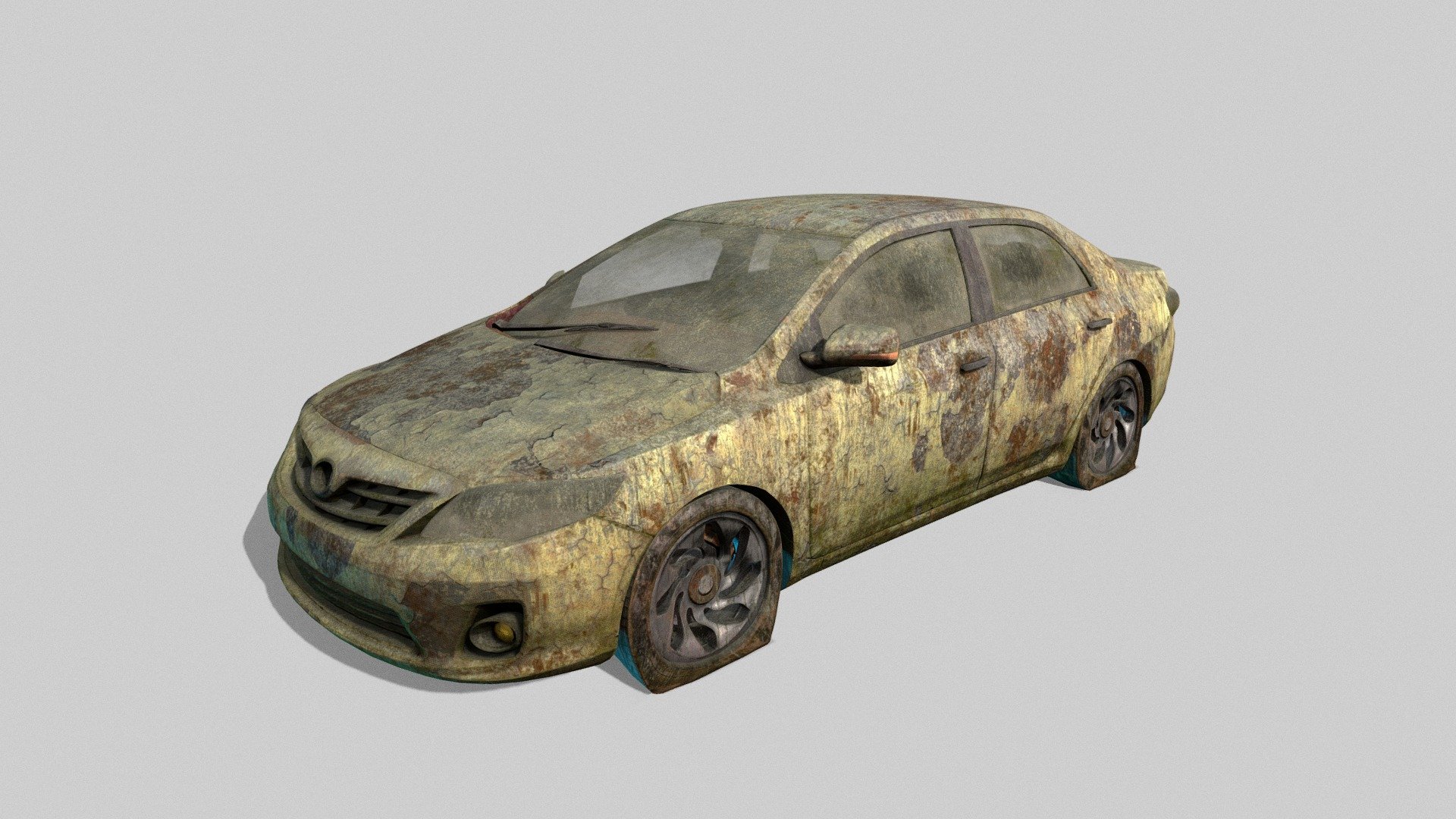 Abandoned car - PA Veh Sedan 01 - 3D model by Un Fou (@UnF0u) [9c5d846 ...