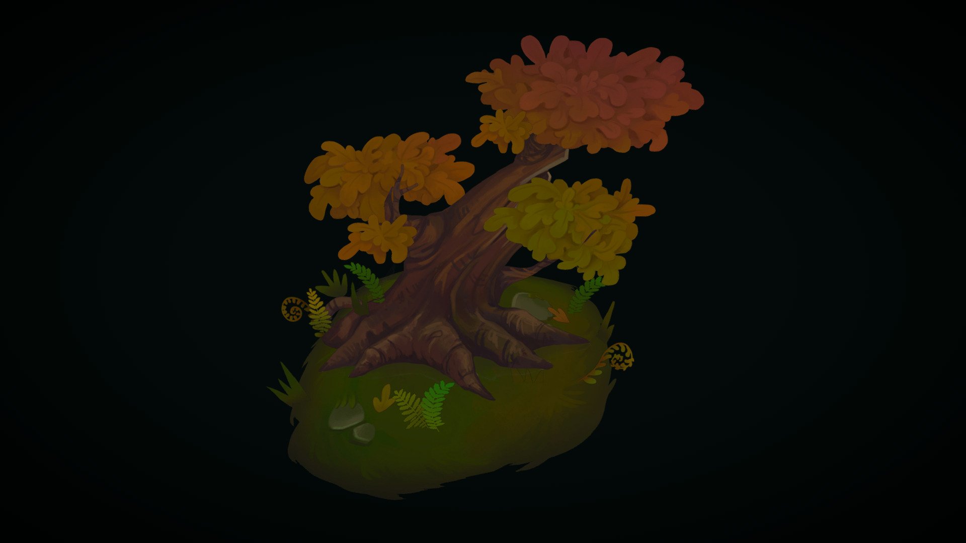 2,5D tree - 3D model by kokoania [9c5eb24] - Sketchfab